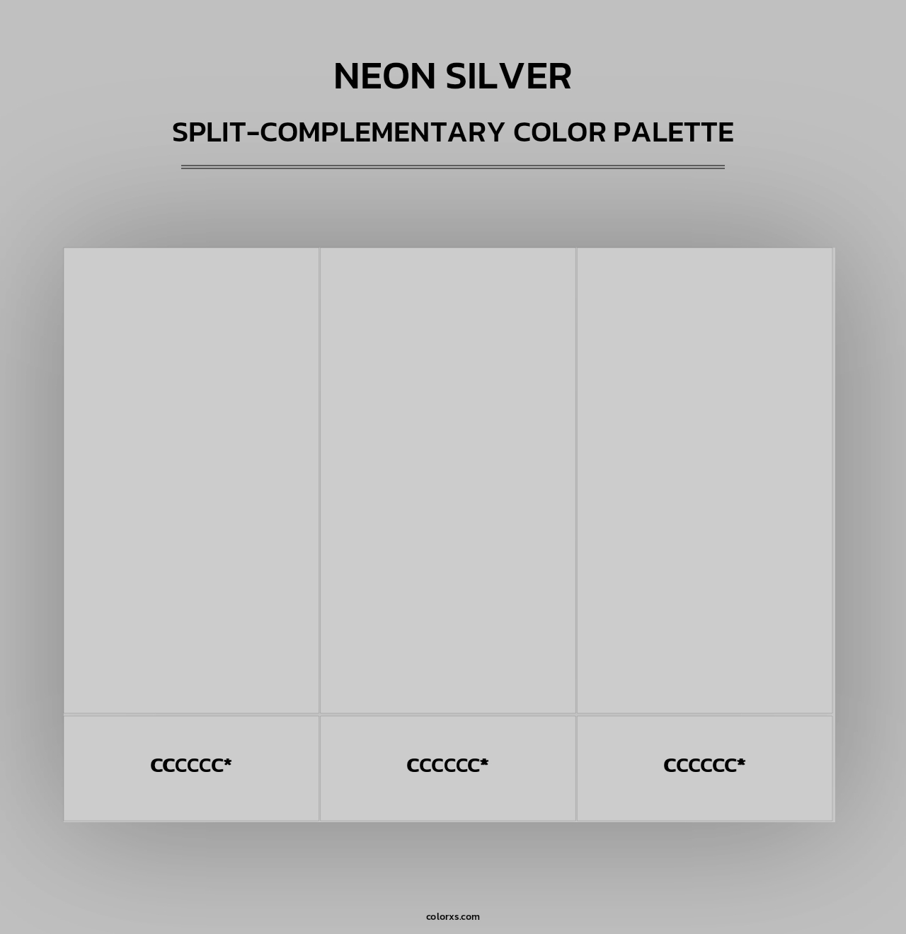 Neon Silver color palettes - colorxs.com