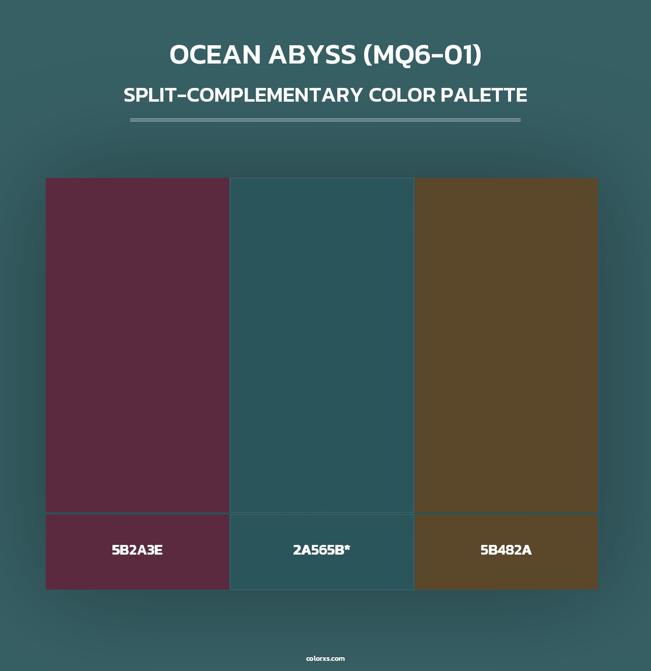 Behr Ocean Abyss (MQ6-01) Paint coordinating colors and palettes ...