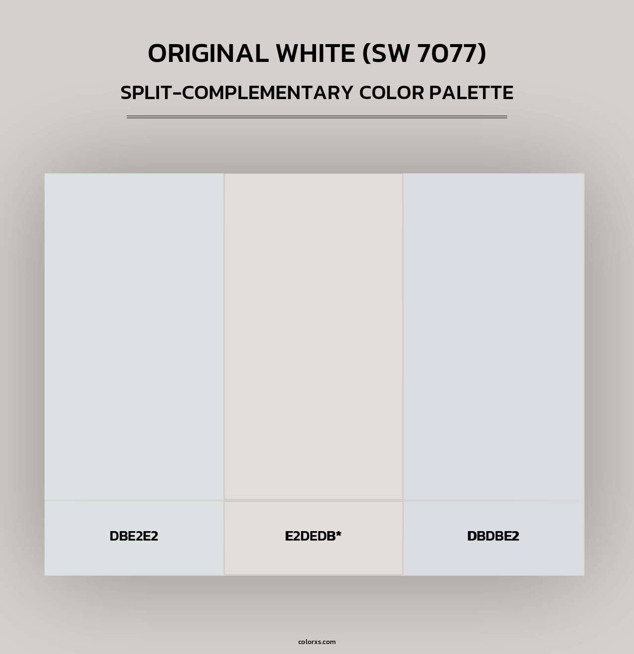 Sherwin Williams Original White (SW 7077) Paint coordinating colors and ...