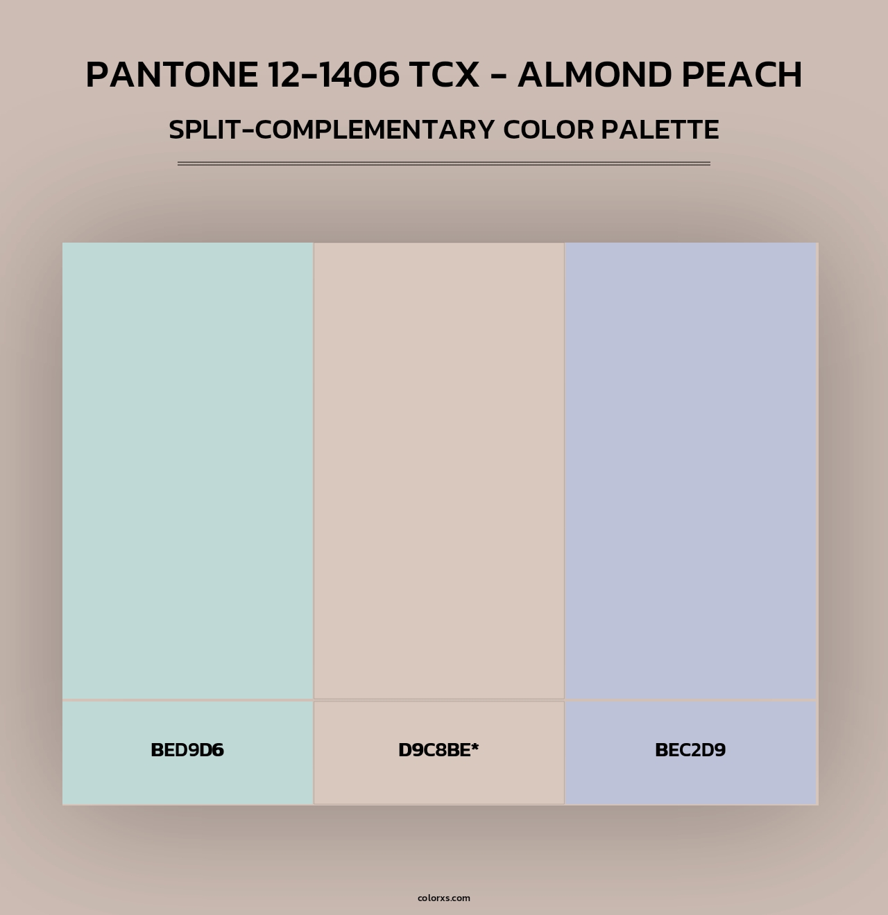 PANTONE 12-1406 TCX - Almond Peach color palettes - colorxs.com
