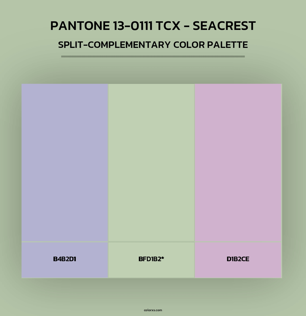PANTONE 13-0111 TCX - Seacrest color palettes - colorxs.com