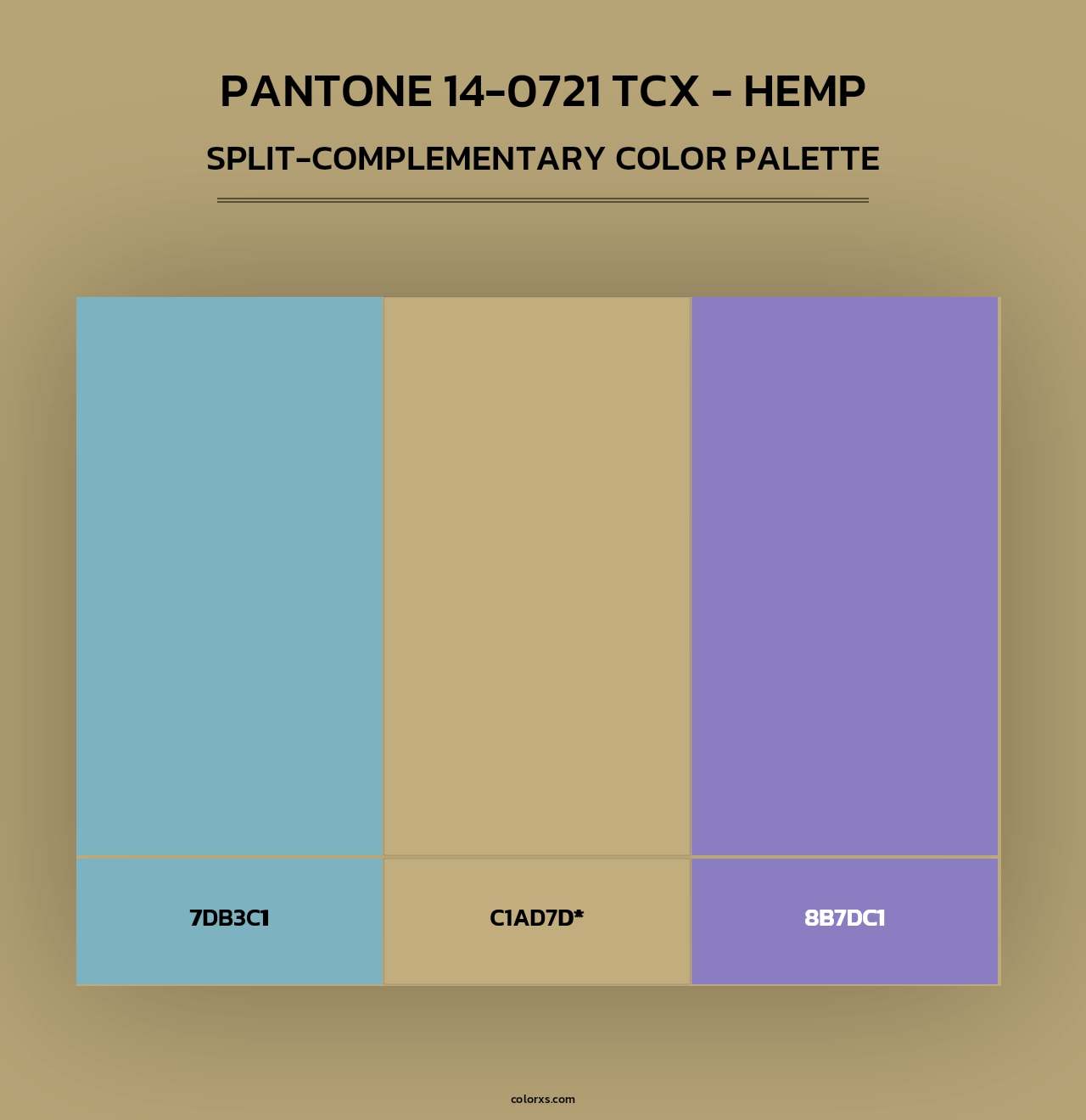 PANTONE 14-0721 TCX - Hemp color palettes - colorxs.com