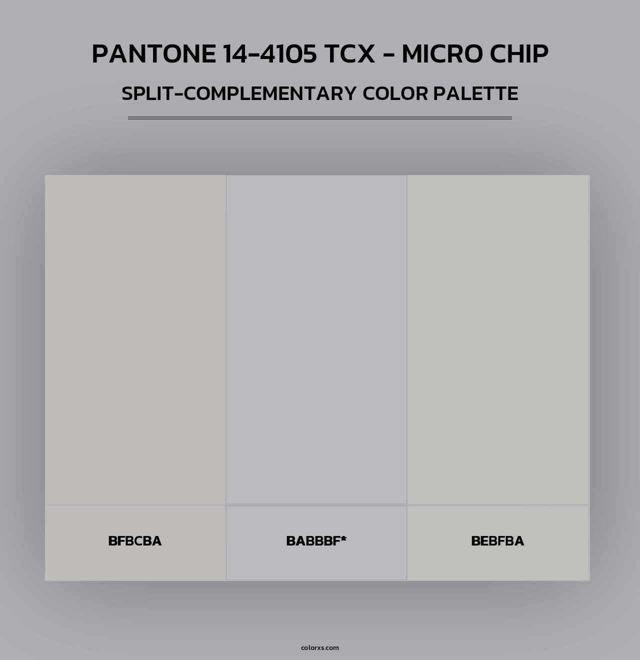 PANTONE 14-4105 TCX - Micro Chip color palettes - colorxs.com