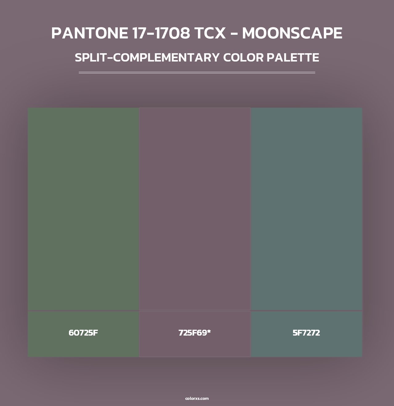 PANTONE 17-1708 TCX - Moonscape color palettes - colorxs.com