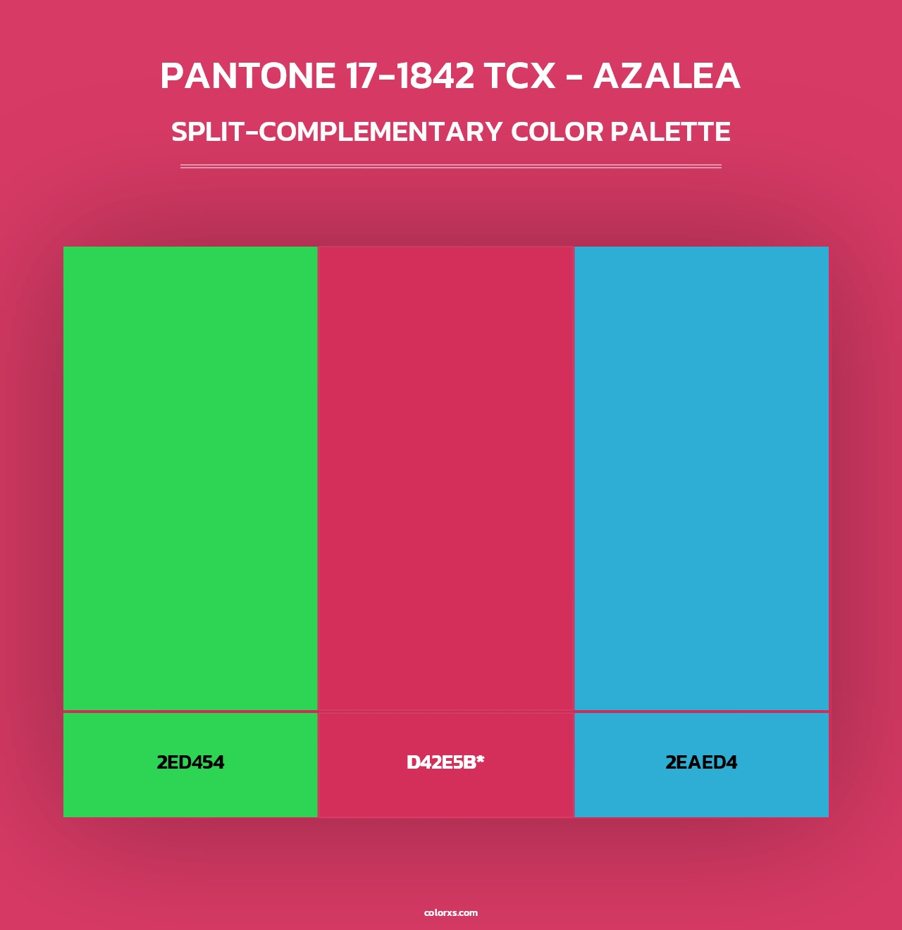 PANTONE 17-1842 TCX - Azalea color palettes - colorxs.com
