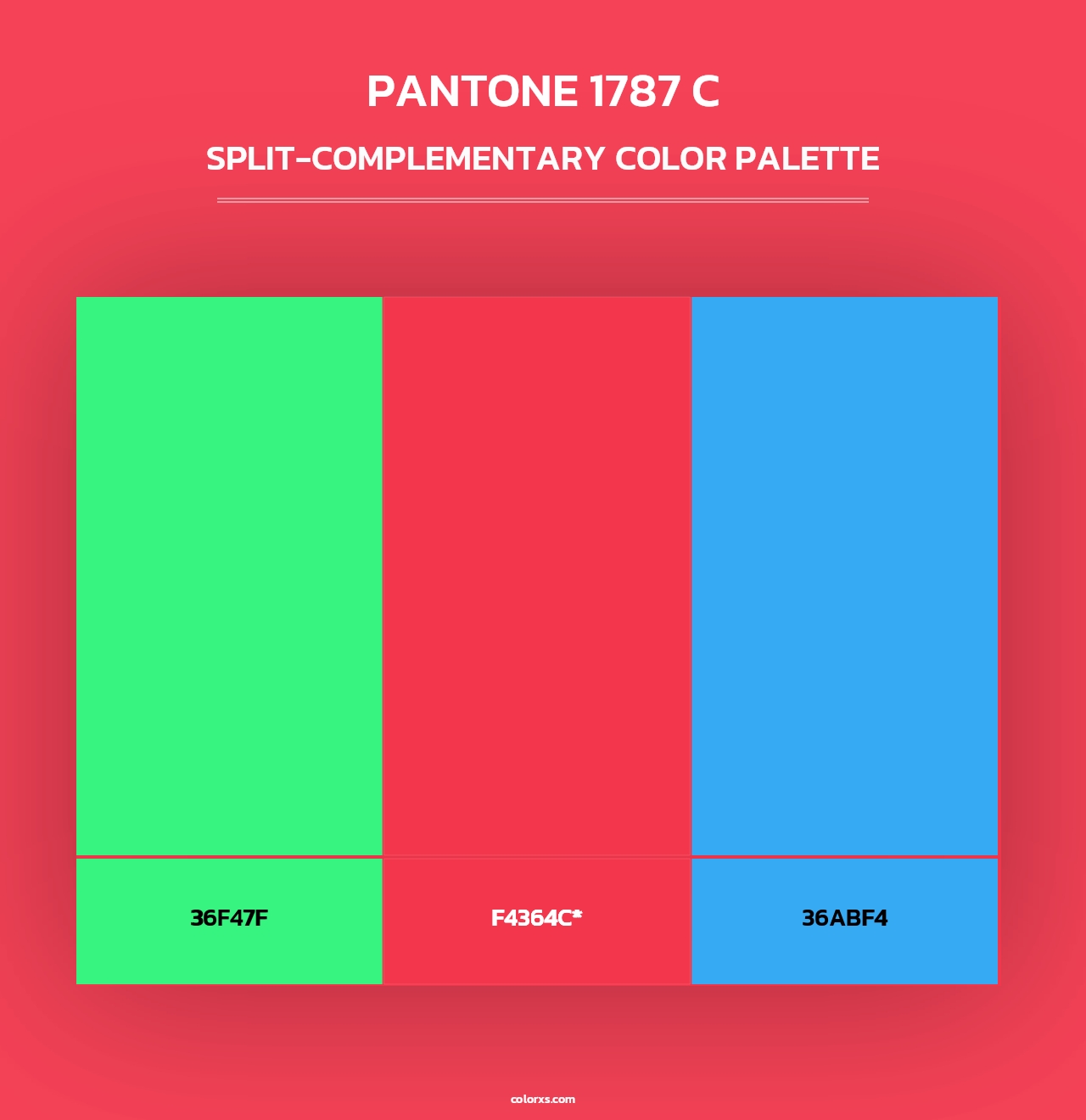 PANTONE 1787 C color palettes - colorxs.com