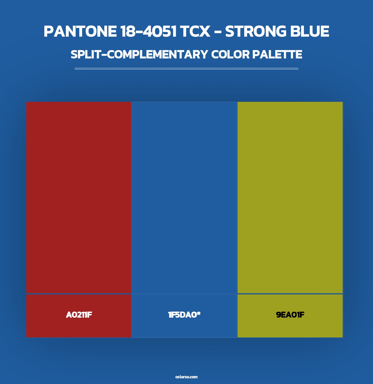 PANTONE 18-4051 TCX - Strong Blue color palettes - colorxs.com