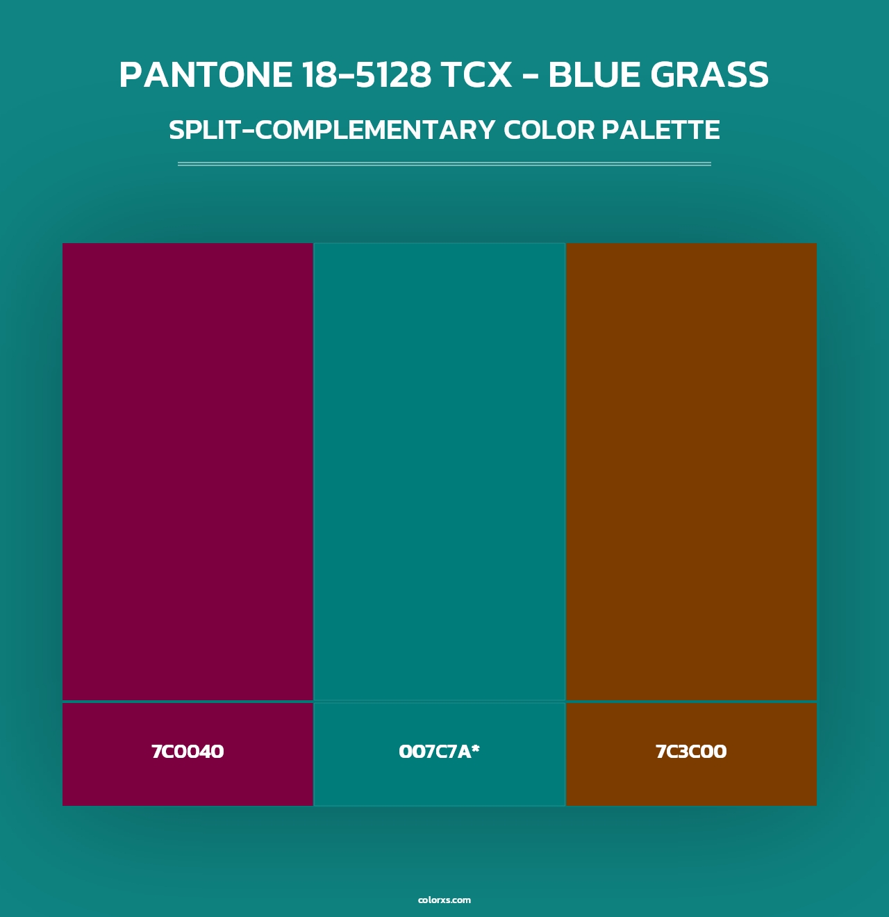 PANTONE 18-5128 TCX - Blue Grass color palettes - colorxs.com