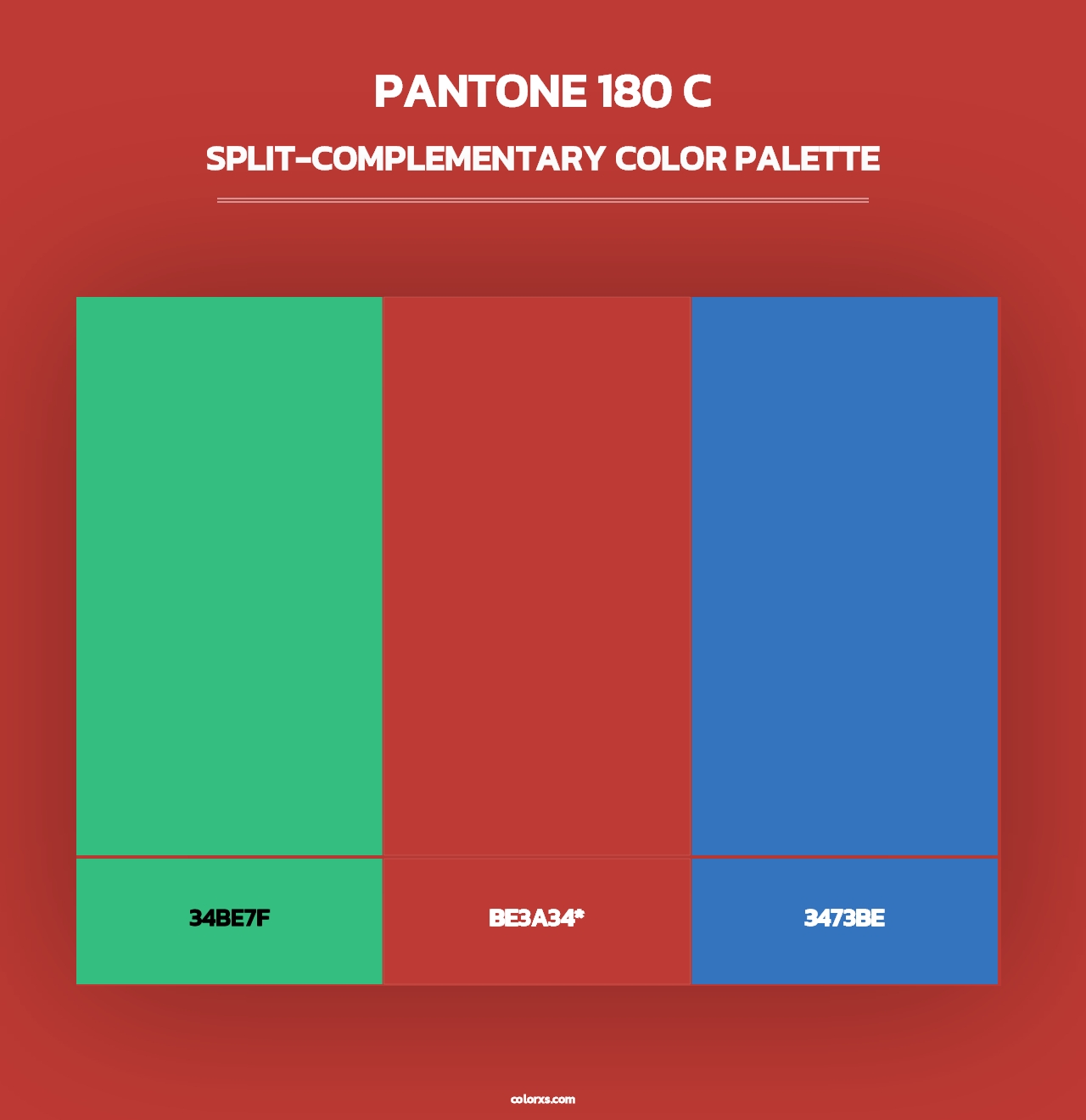 PANTONE 180 C color palettes - colorxs.com