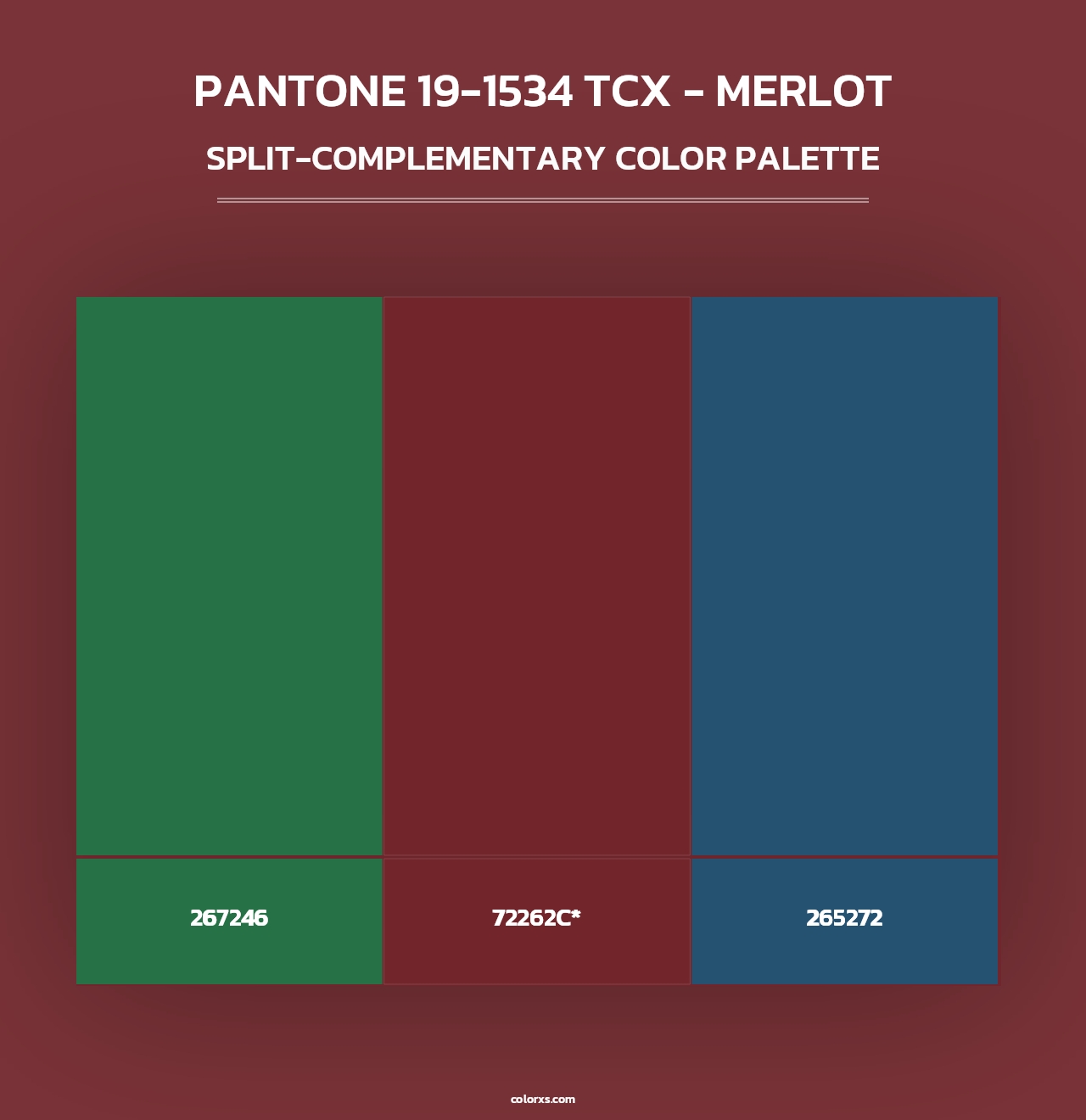 PANTONE 19-1534 TCX - Merlot color palettes - colorxs.com