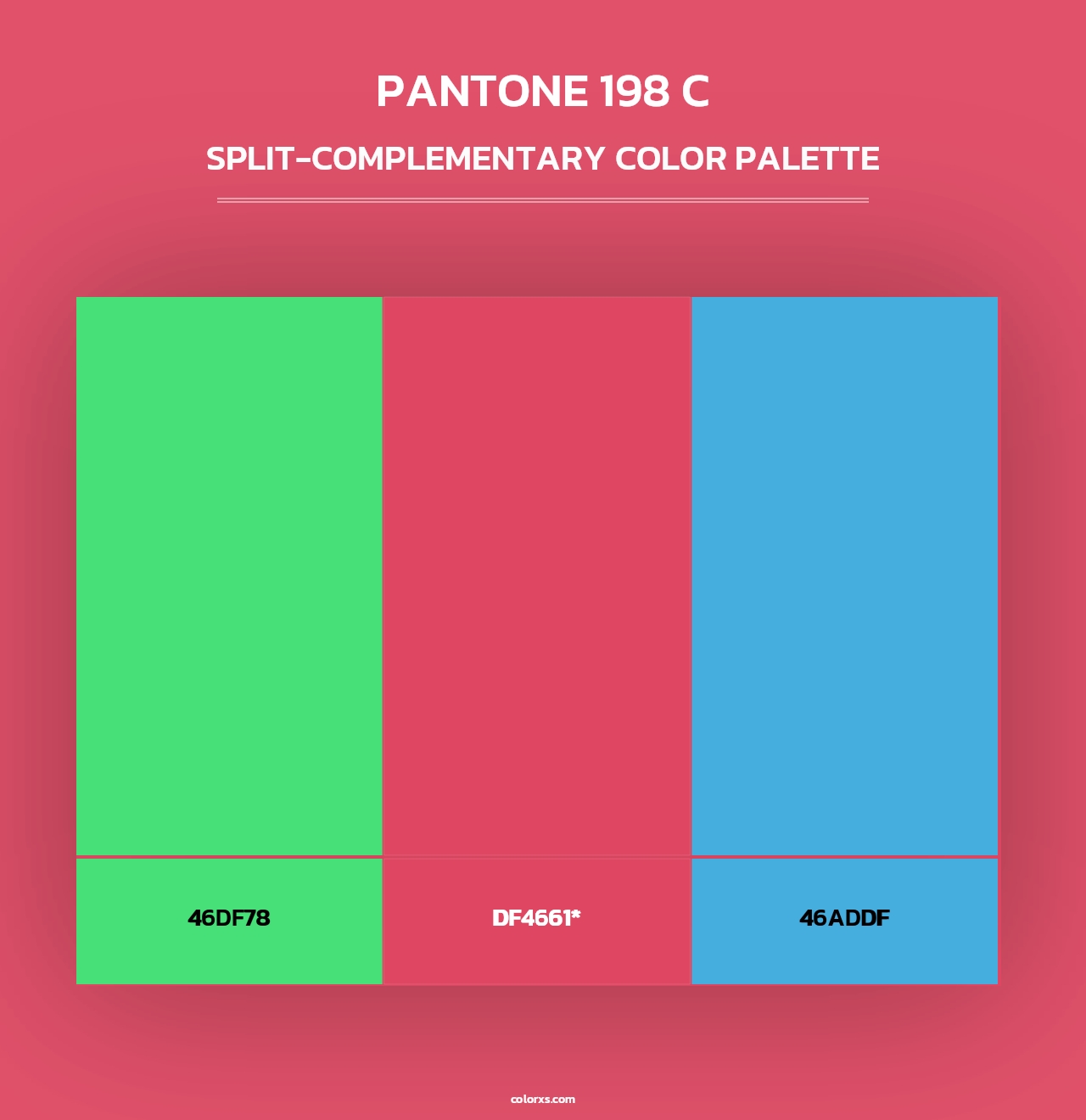 PANTONE 198 C color palettes - colorxs.com