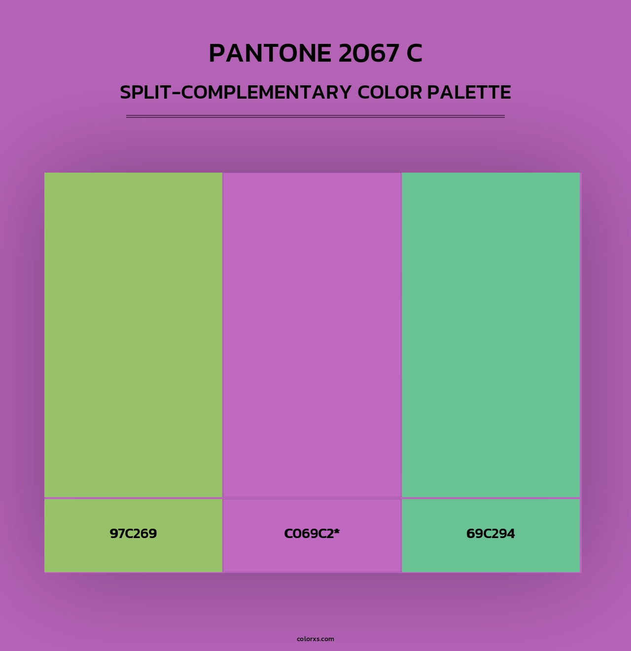 PANTONE 2067 C color palettes - colorxs.com