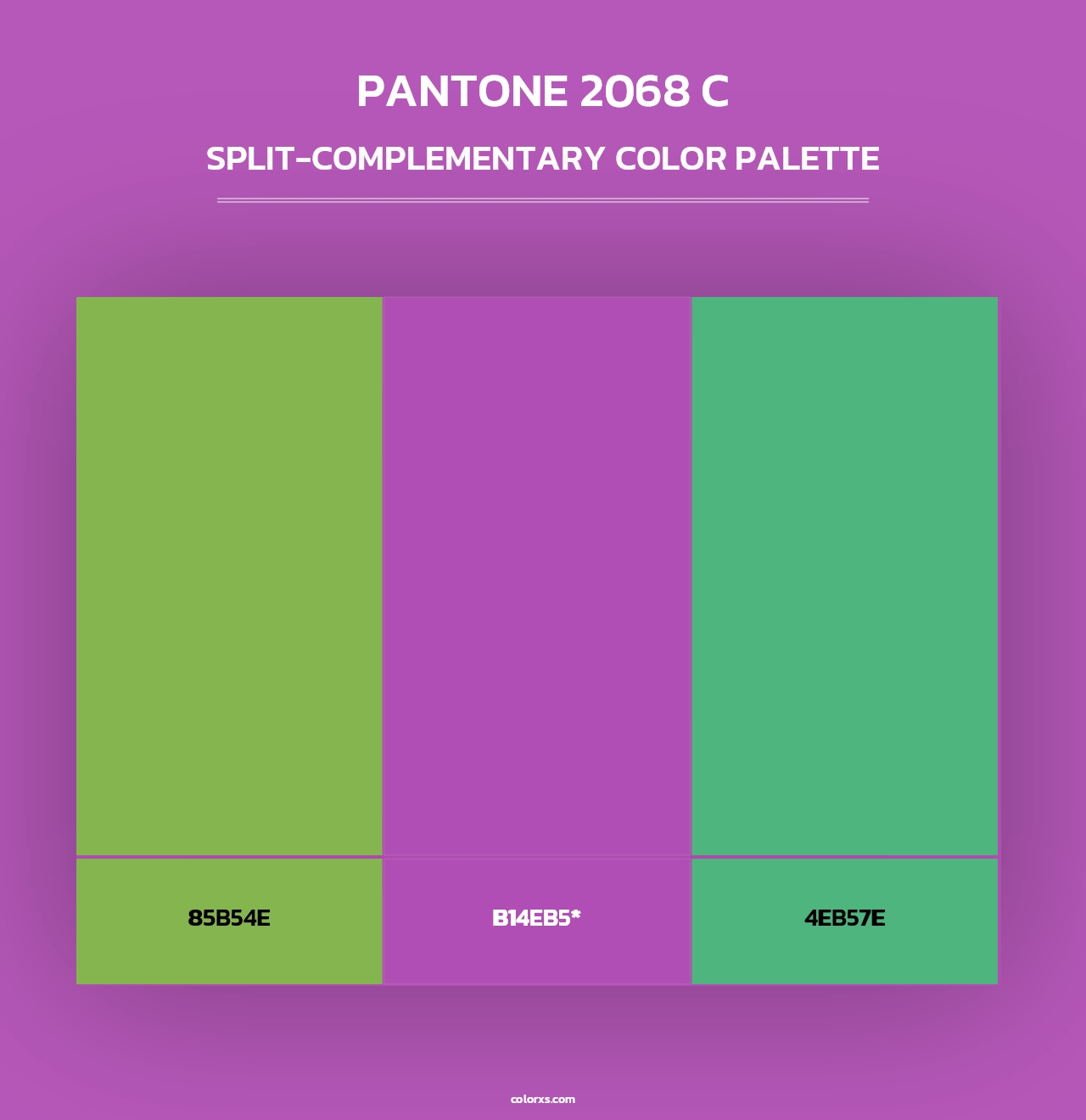 PANTONE 2068 C color palettes - colorxs.com