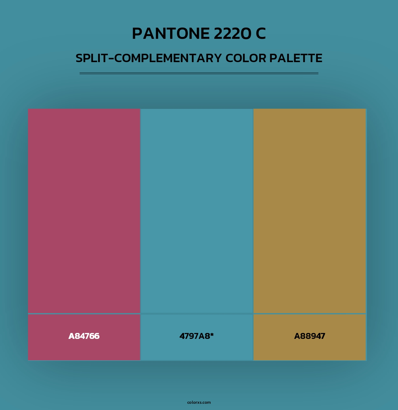PANTONE 2220 C color palettes - colorxs.com