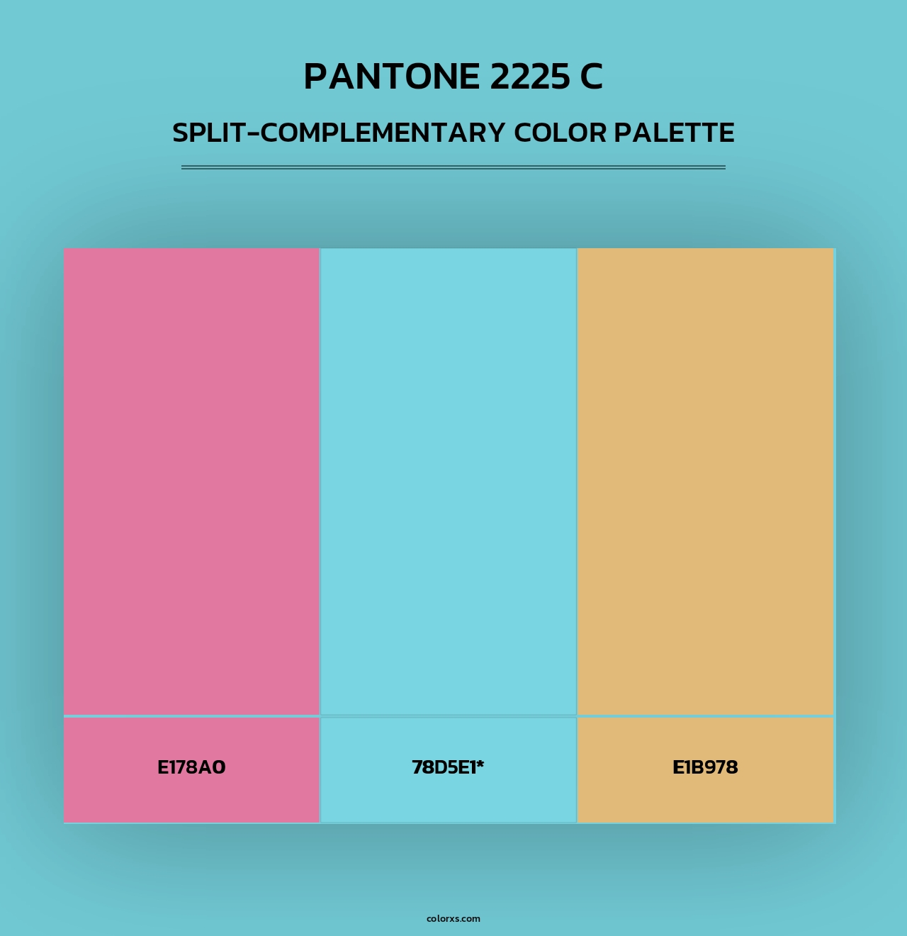 PANTONE 2225 C color palettes - colorxs.com