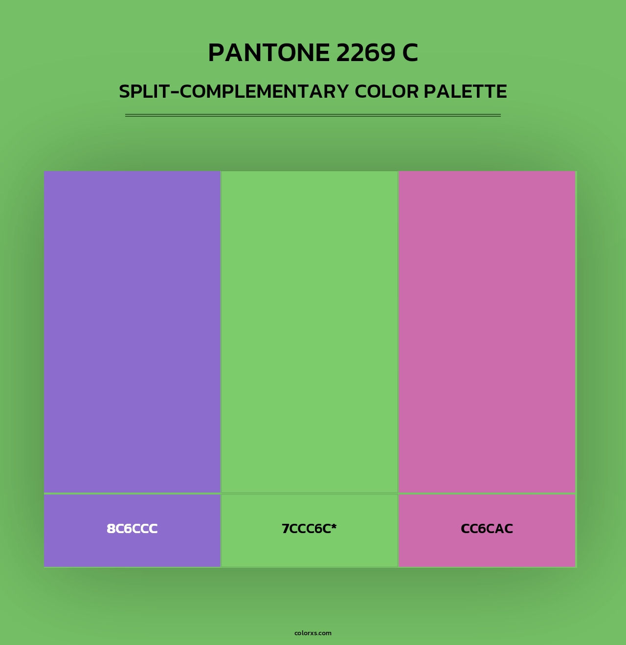 PANTONE 2269 C color palettes - colorxs.com