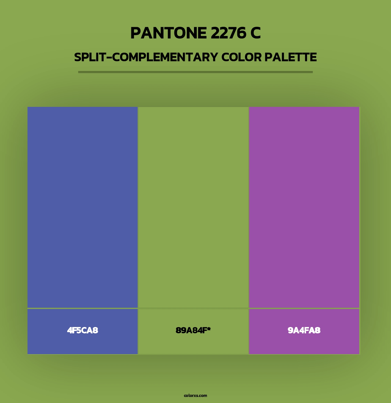 PANTONE 2276 C color palettes - colorxs.com