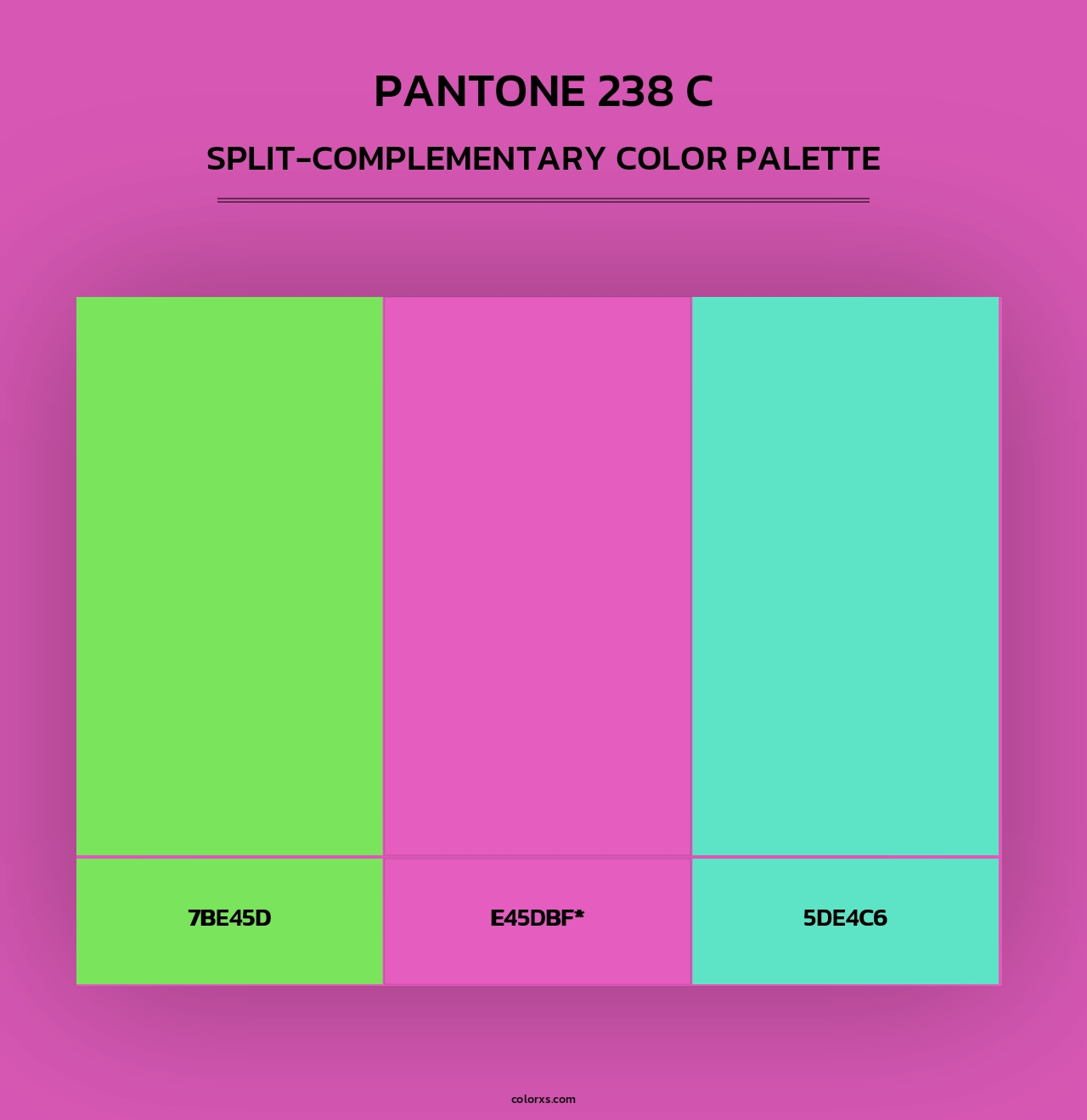 PANTONE 238 C color palettes - colorxs.com