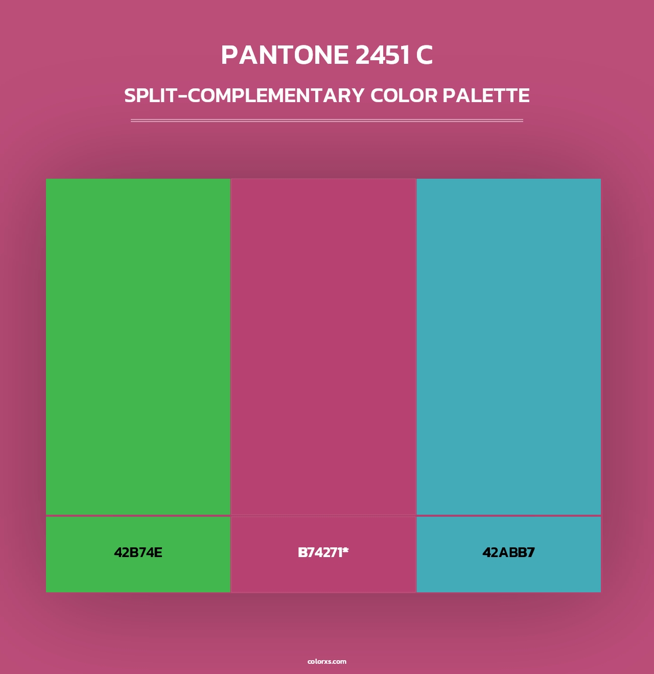 PANTONE 2451 C color palettes - colorxs.com