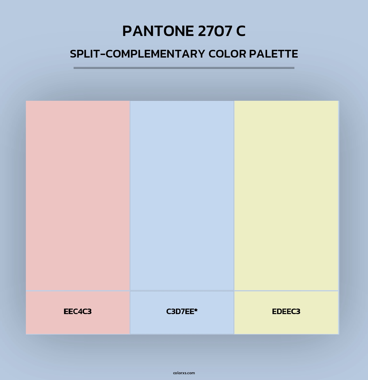 PANTONE 2707 C color palettes - colorxs.com