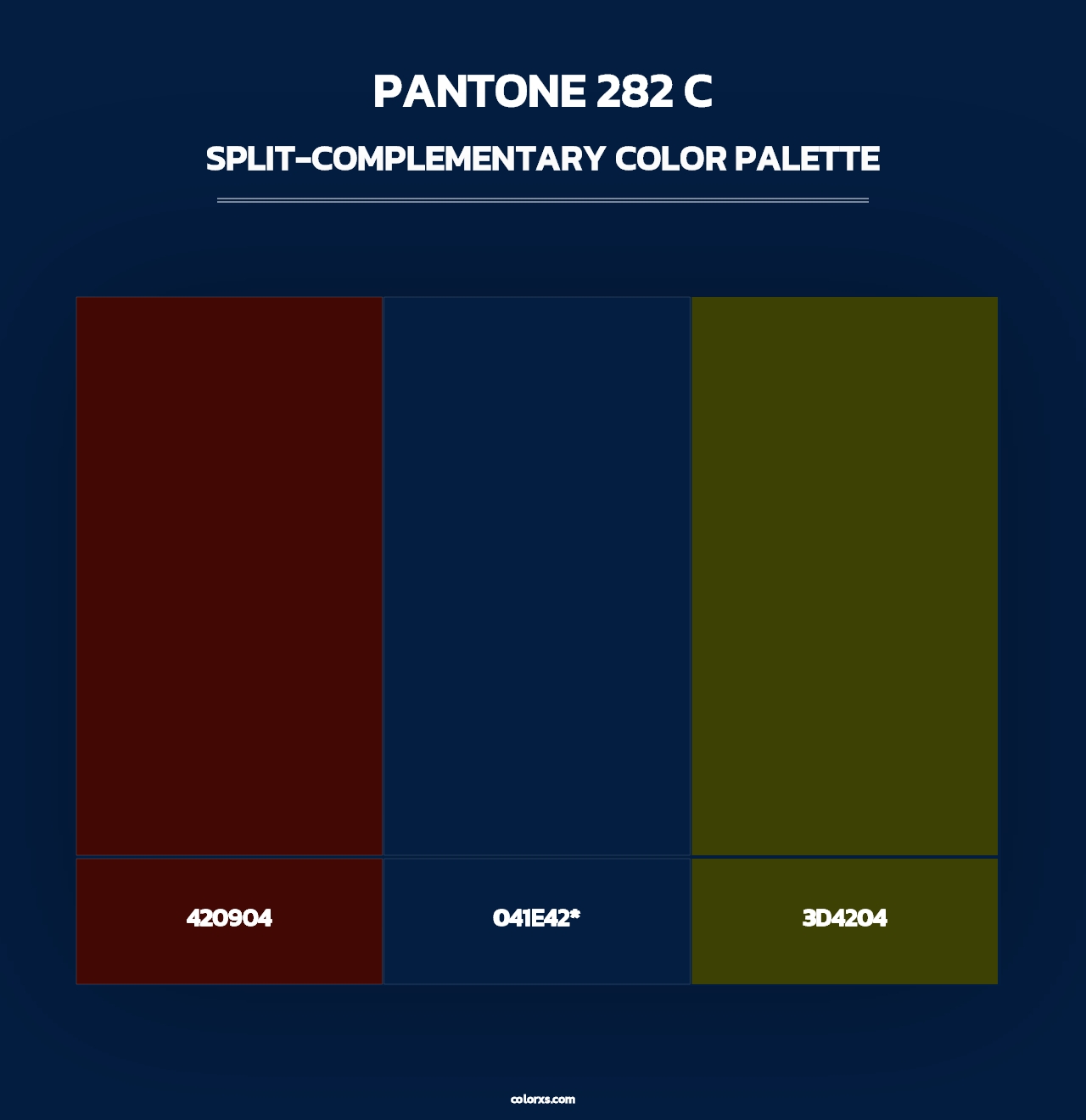 PANTONE 282 C color palettes - colorxs.com