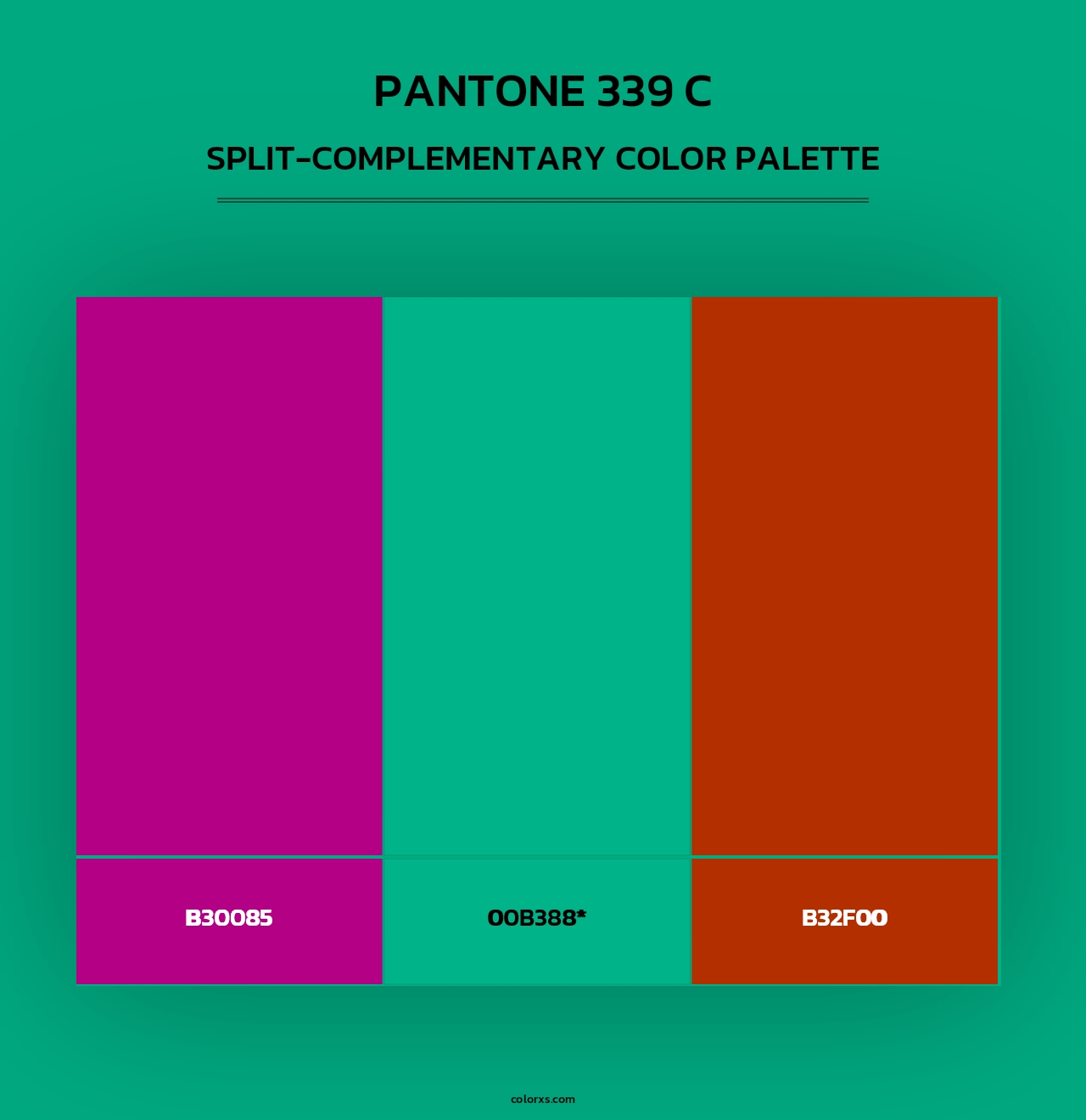 PANTONE 339 C color palettes - colorxs.com