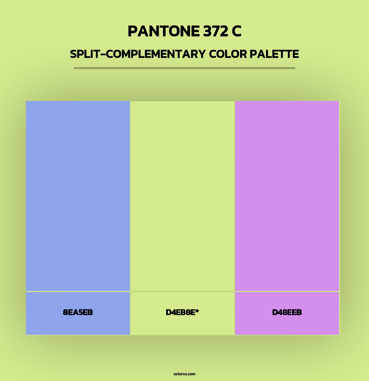 PANTONE 372 C color palettes - colorxs.com