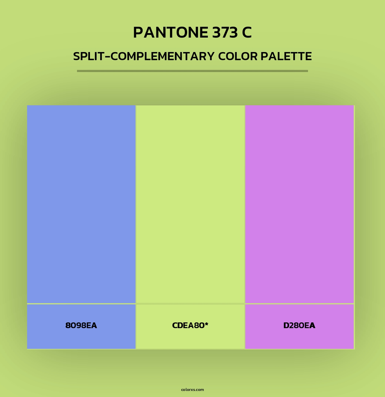 PANTONE 373 C color palettes - colorxs.com