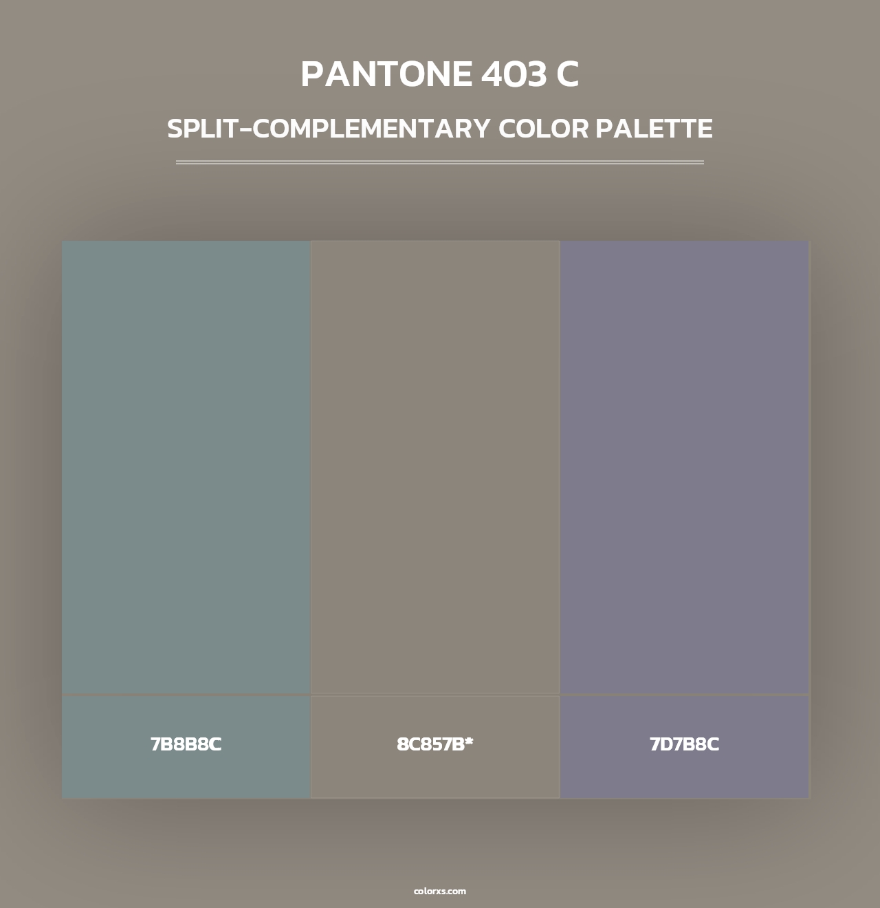PANTONE 403 C color palettes - colorxs.com