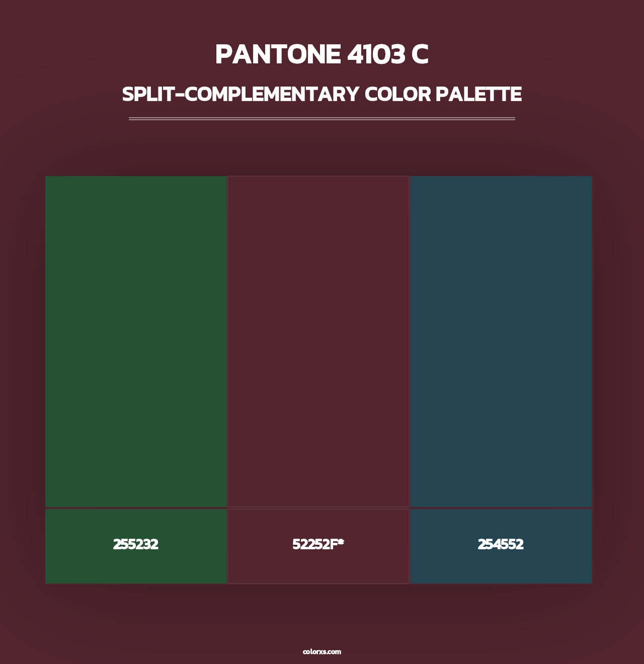 PANTONE 4103 C color palettes - colorxs.com