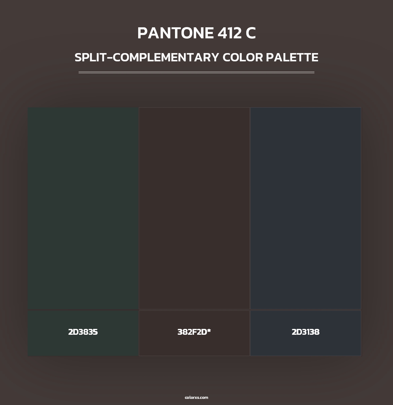 PANTONE 412 C color palettes - colorxs.com