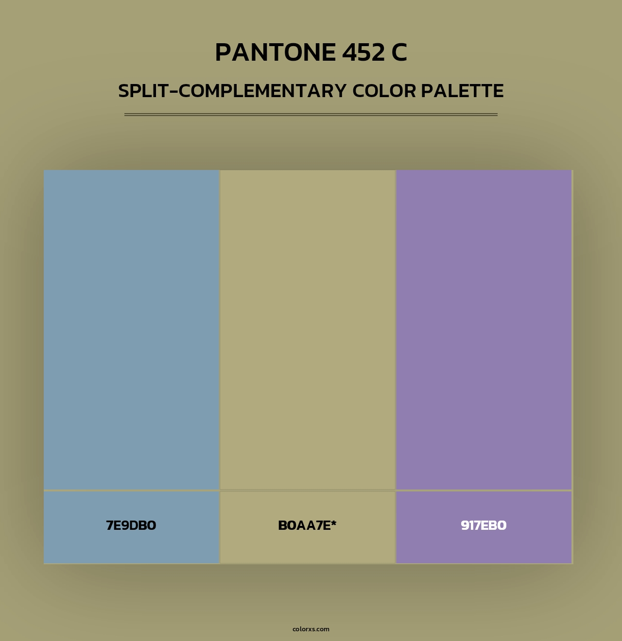 PANTONE 452 C color palettes - colorxs.com