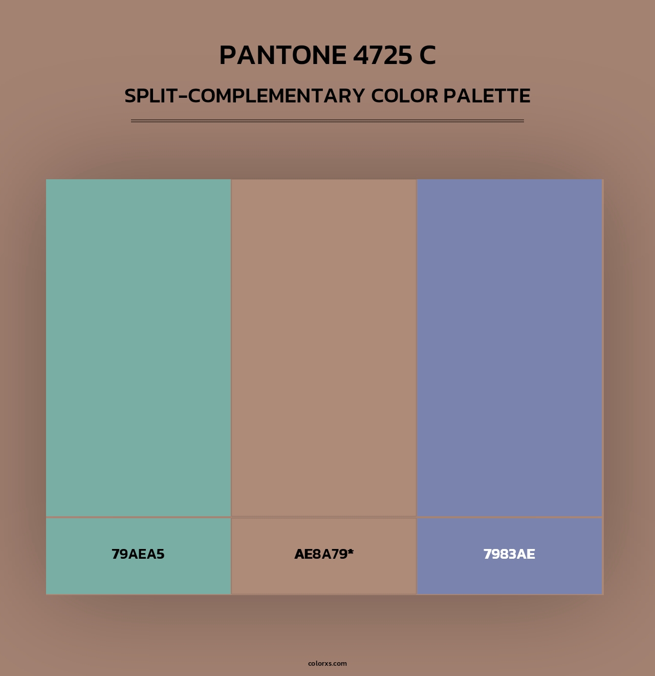 PANTONE 4725 C color palettes - colorxs.com