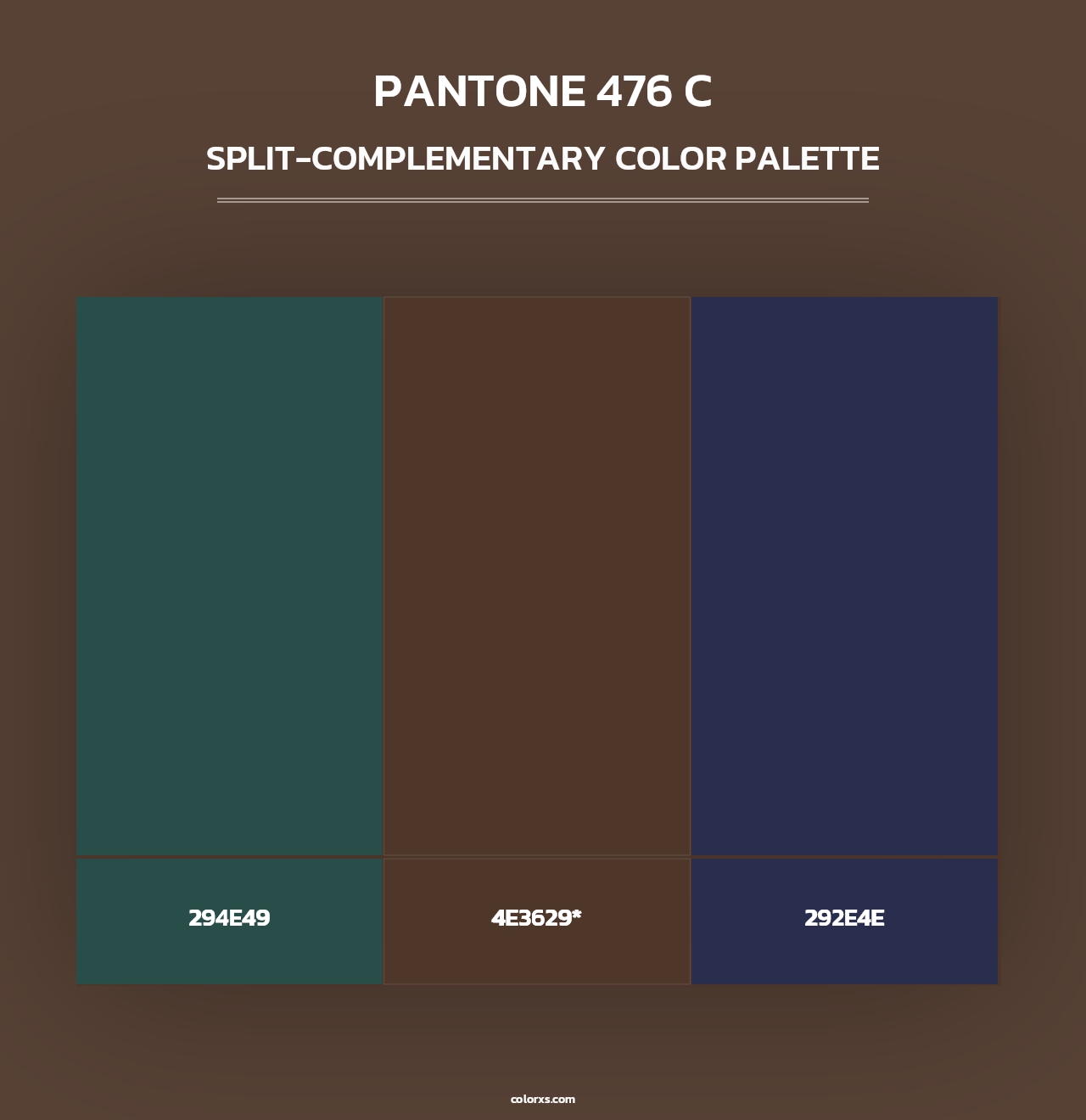 PANTONE 476 C color palettes - colorxs.com