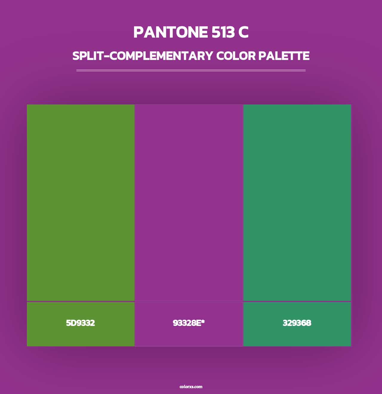 PANTONE 513 C color palettes - colorxs.com