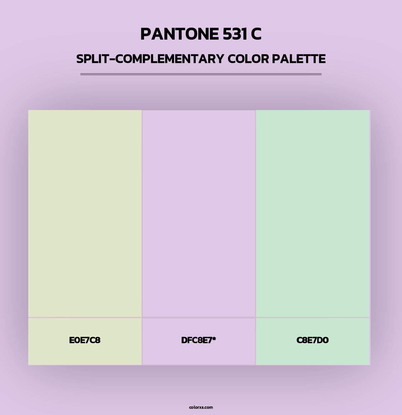 PANTONE 531 C color palettes - colorxs.com