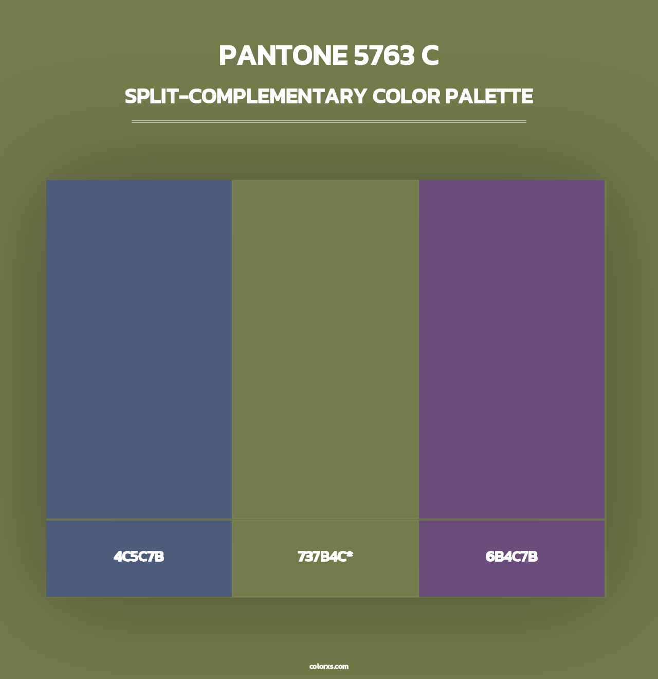 PANTONE 5763 C color palettes - colorxs.com
