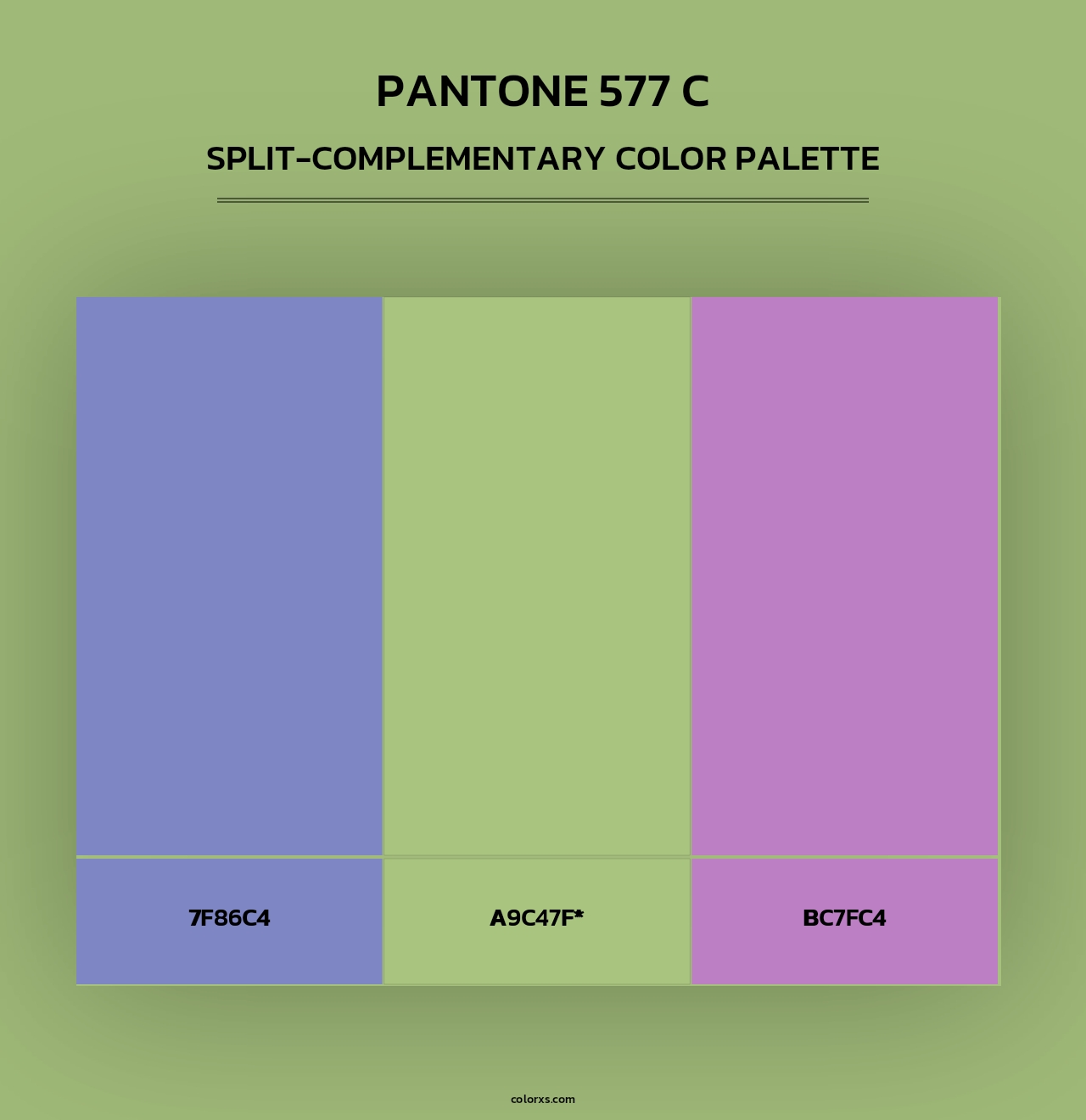 PANTONE 577 C color palettes - colorxs.com