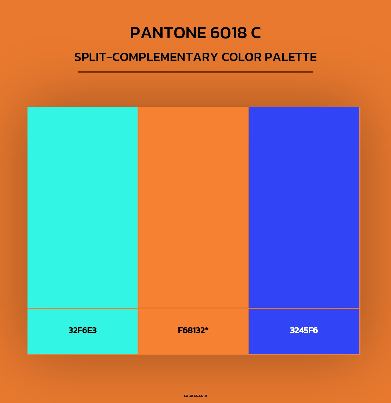 PANTONE 6018 C color palettes - colorxs.com