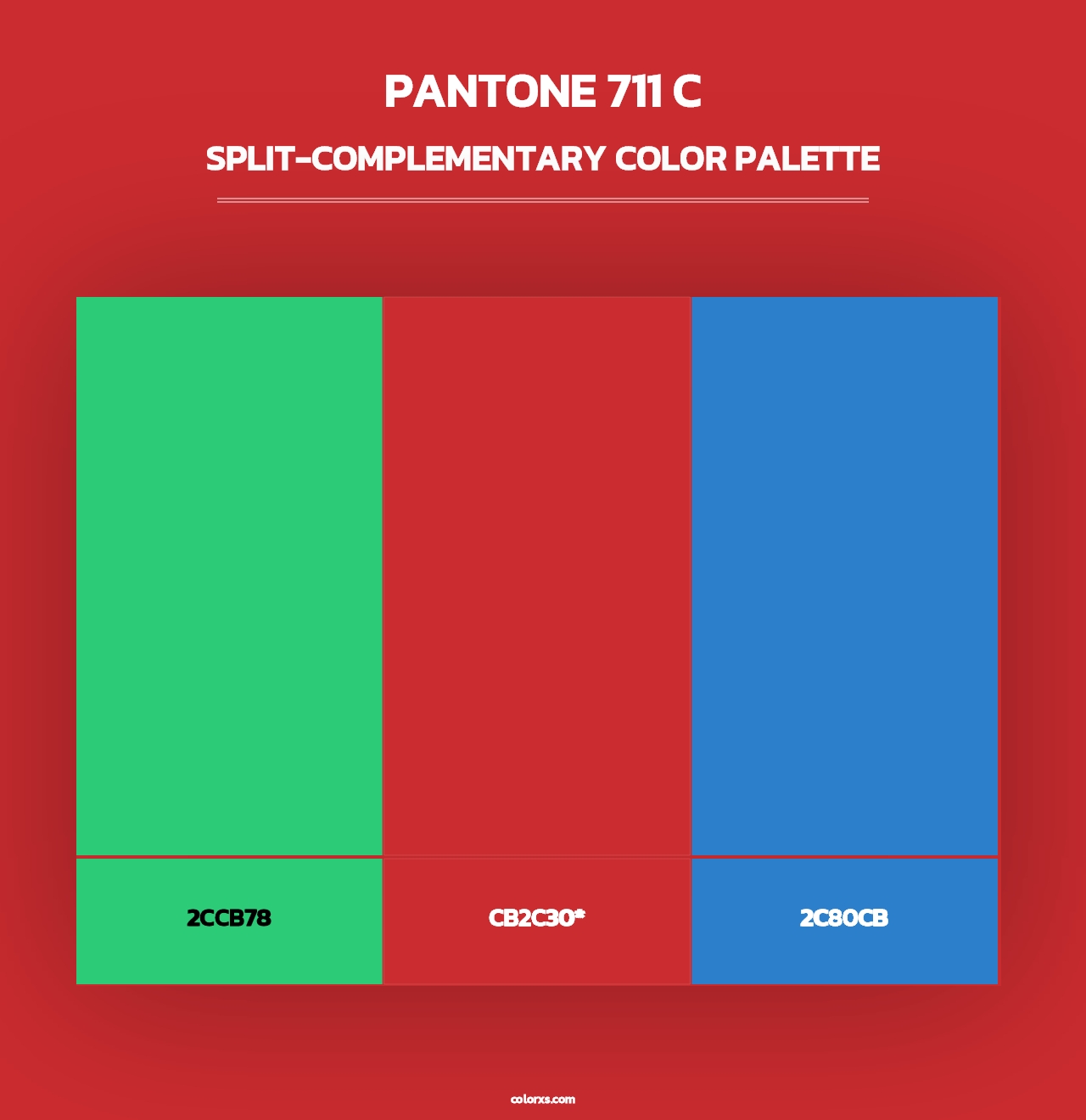PANTONE 711 C color palettes - colorxs.com