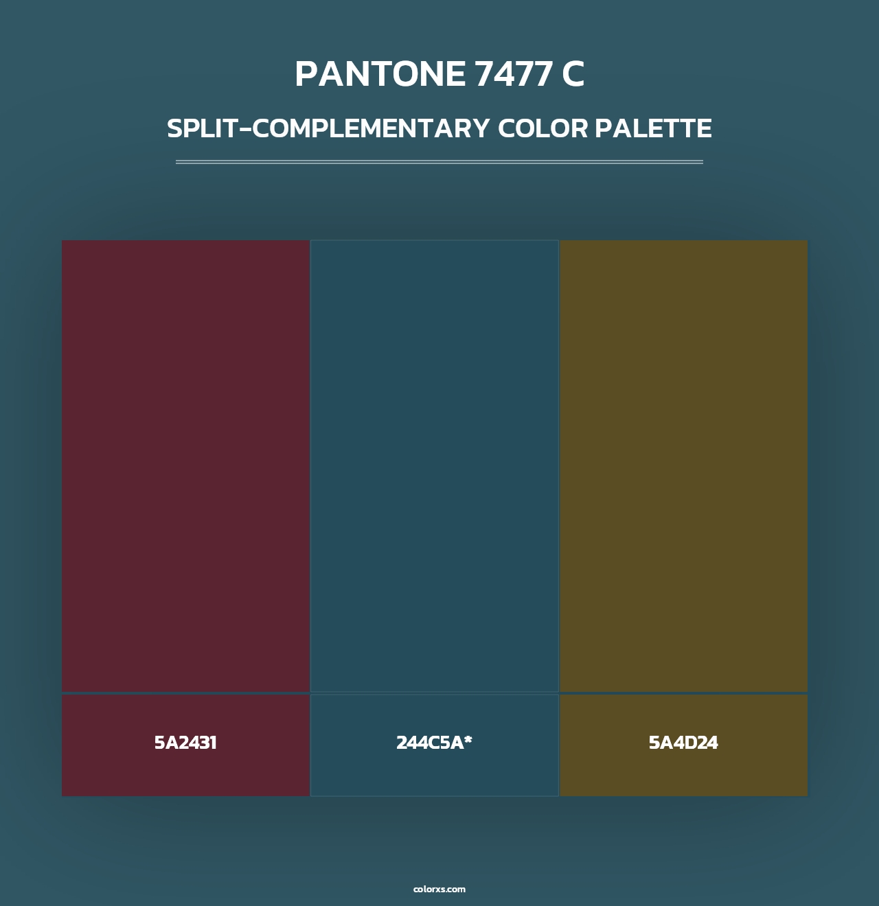 PANTONE 7477 C color palettes - colorxs.com