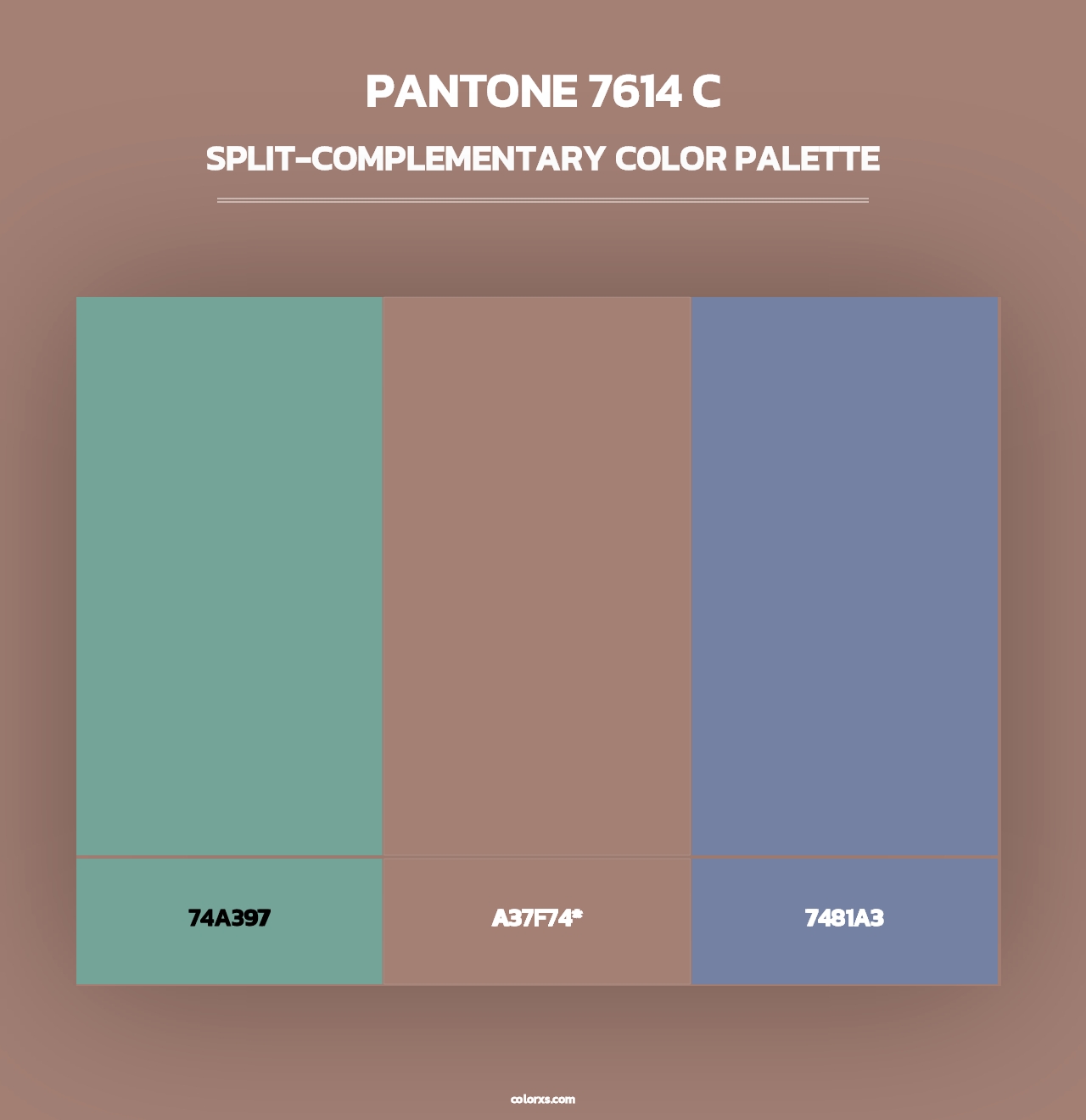 PANTONE 7614 C color palettes - colorxs.com