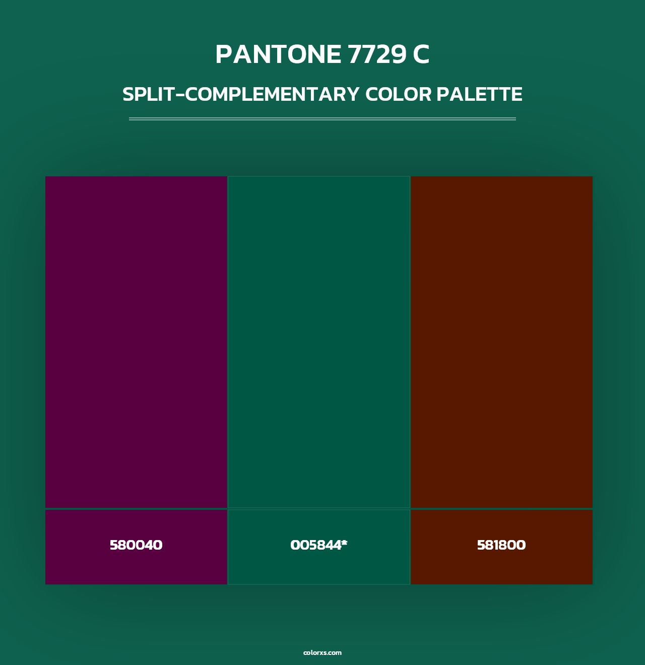 PANTONE 7729 C color palettes - colorxs.com