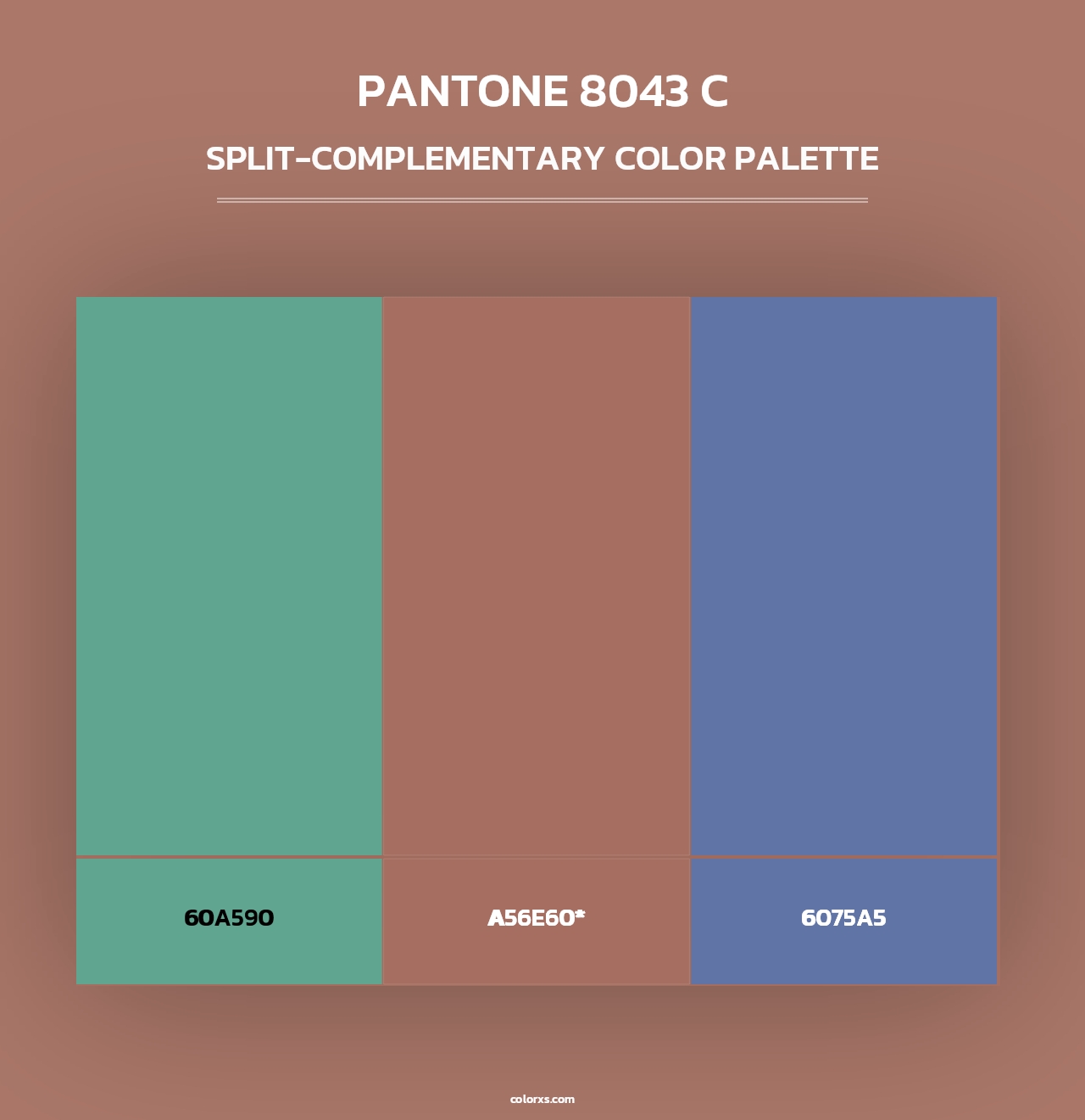 PANTONE 8043 C color palettes - colorxs.com