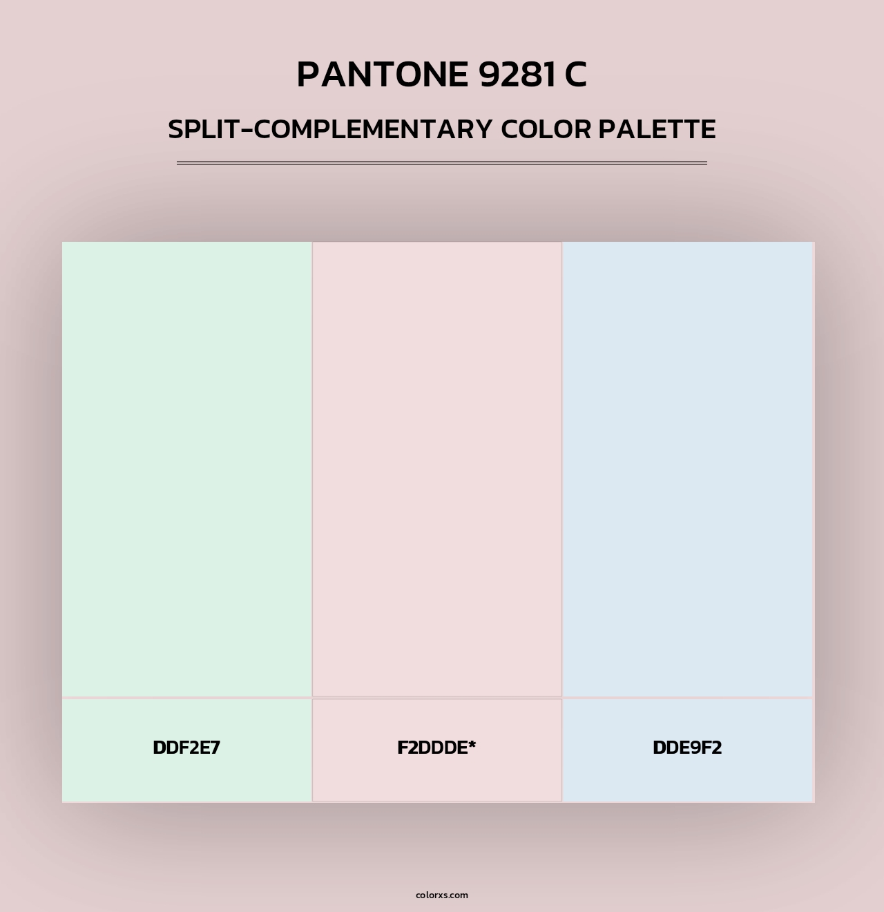 PANTONE 9281 C color palettes - colorxs.com