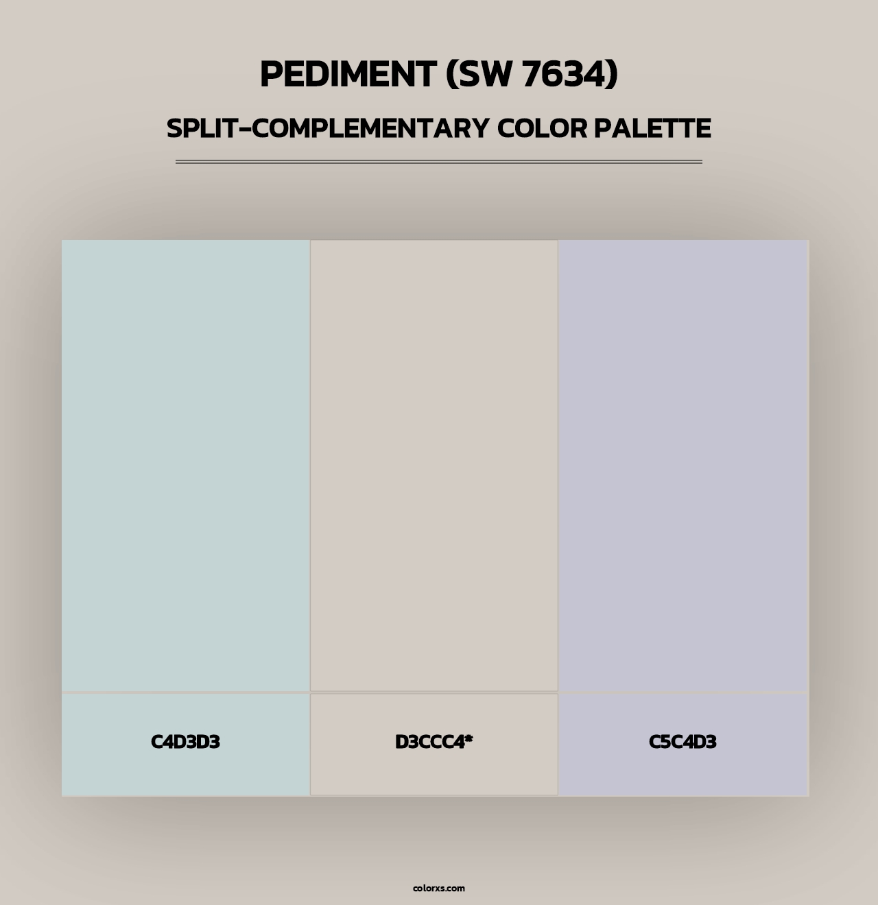 Sherwin Williams Pediment (SW 7634) Paint coordinating colors and ...