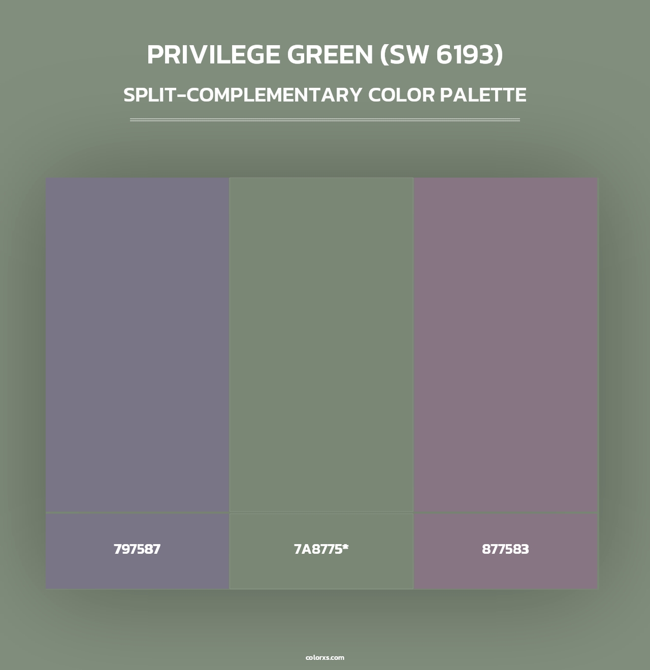 Sherwin Williams Privilege Green (SW 6193) Paint coordinating colors ...