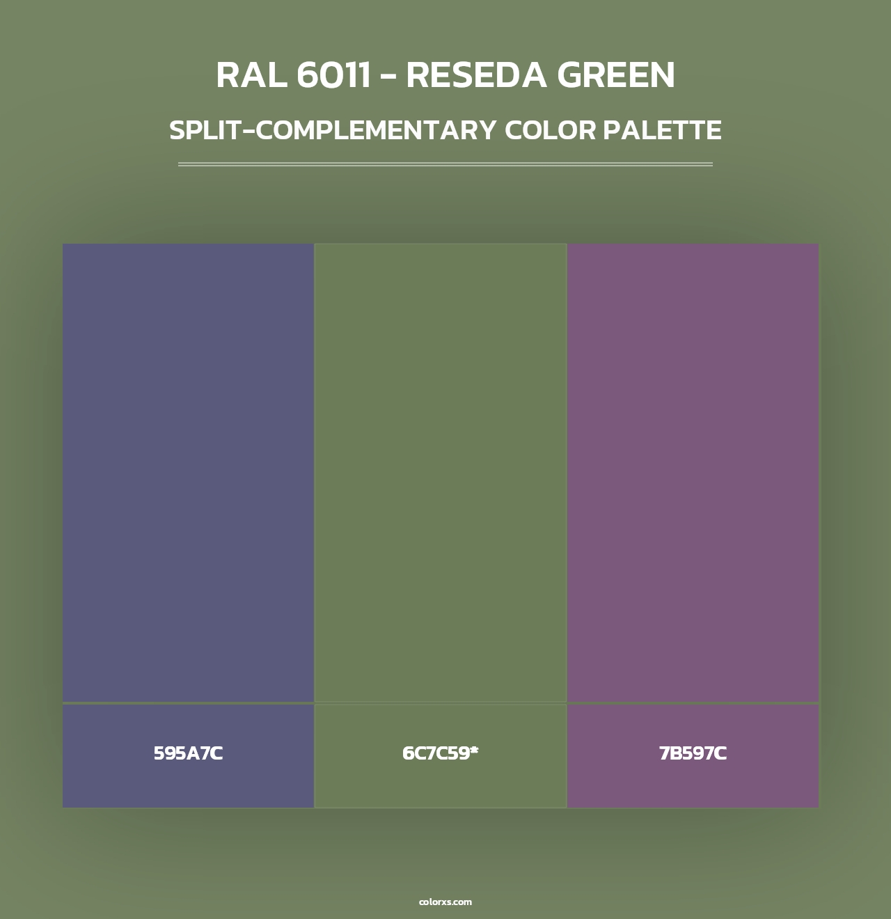 RAL 6011 - Reseda Green color palettes - colorxs.com