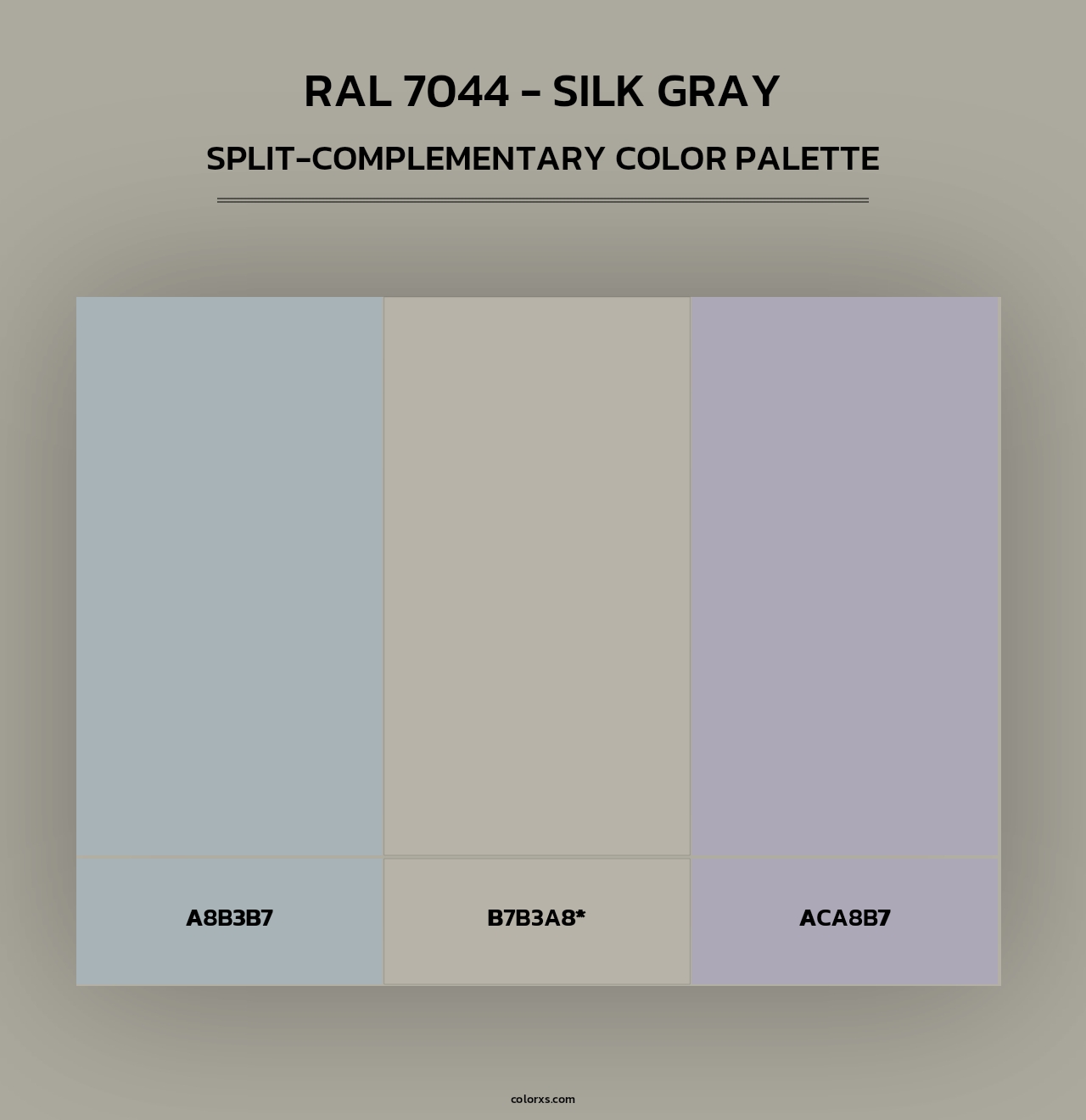 RAL 7044 - Silk Gray color palettes - colorxs.com