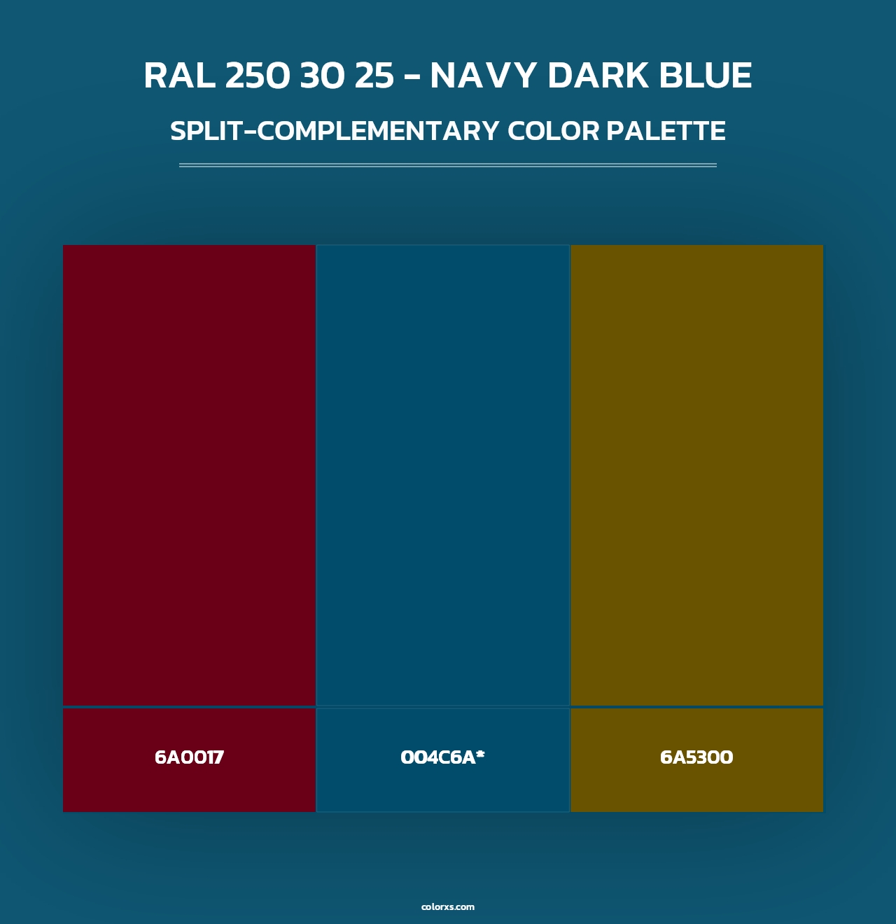 RAL 250 30 25 - Navy Dark Blue color palettes - colorxs.com